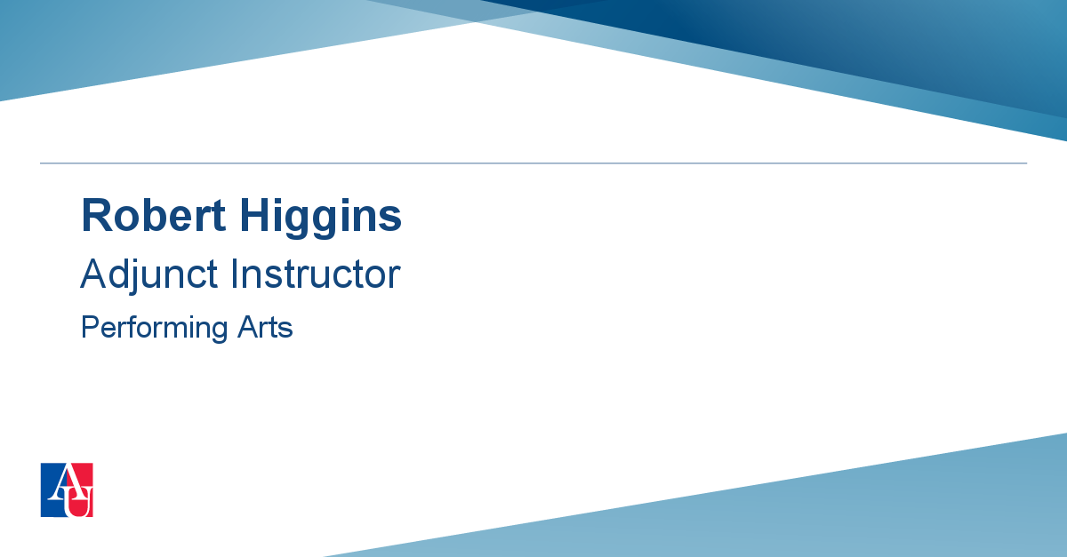 Profile Robert Higgins | American University, Washington, DC
