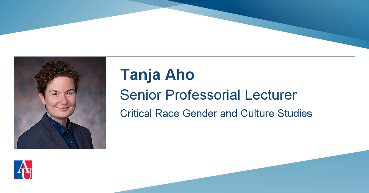 Faculty Profile: Tanja Aho | American University, Washington, DC