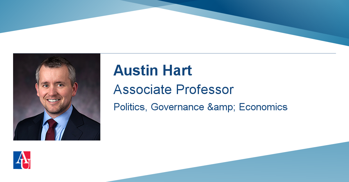 Faculty Profile: Austin Hart | School of International Service ...