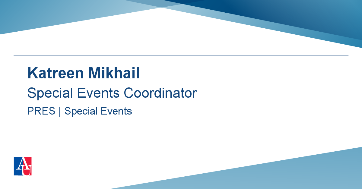 Profile Katreen Mikhail | American University, Washington, DC