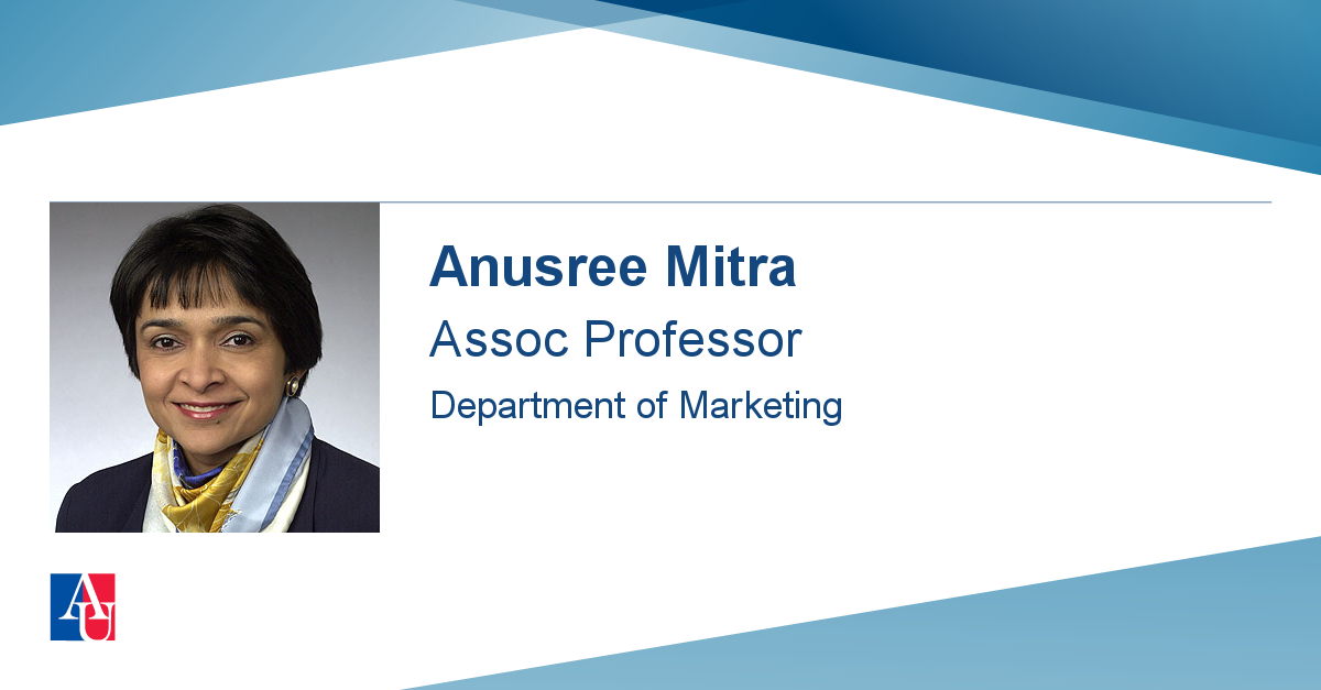 Faculty Profile: Anusree Mitra | American University, Washington, DC