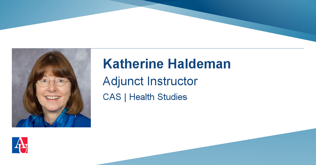 Faculty Profile: Katherine Haldeman | American University, Washington, DC