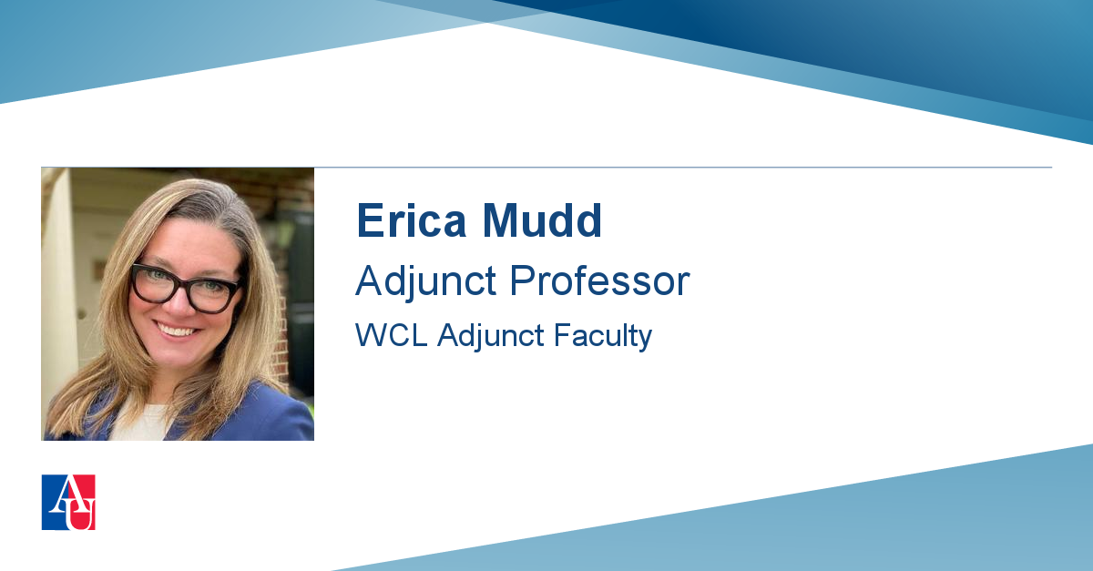 Profile Erica Mudd | American University, Washington, DC