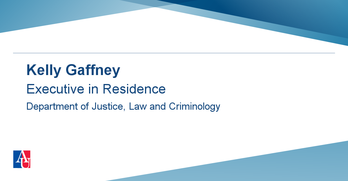 Profile Kelly Gaffney | School of Public Affairs | American University ...