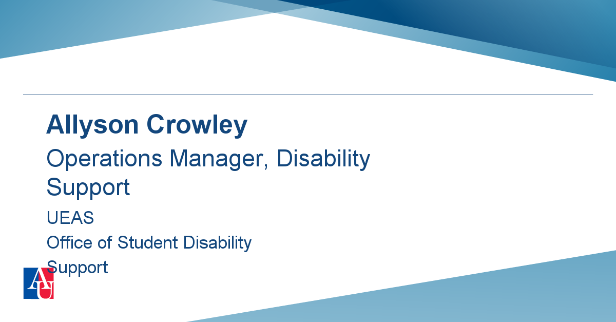 Profile Allyson Crowley | American University, Washington, DC