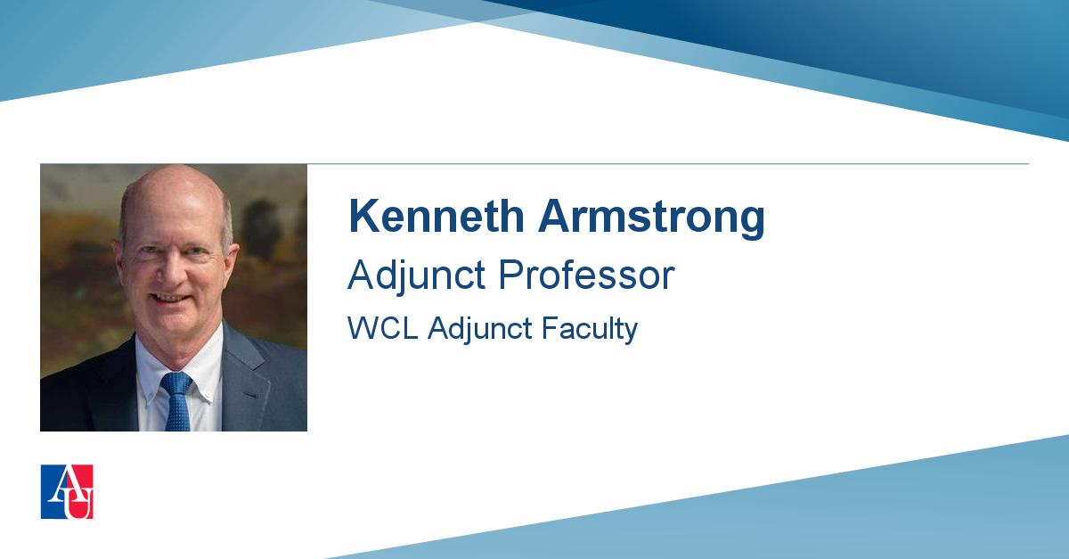 Profile Kenneth Armstrong | American University, Washington, DC