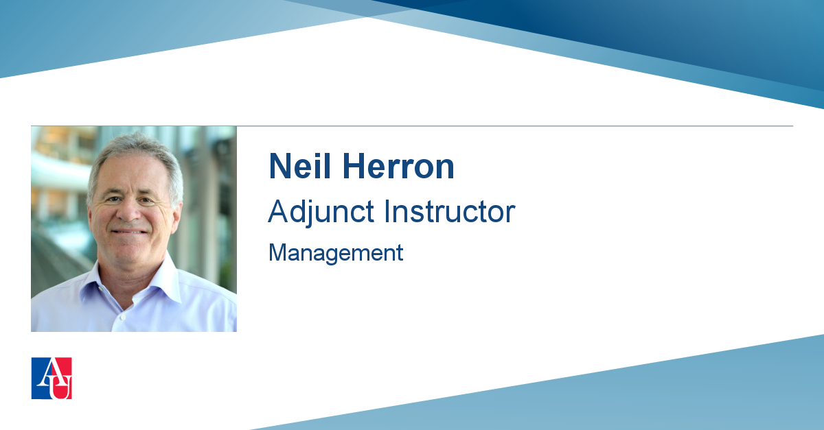 Profile Neil Herron | American University, Washington, DC