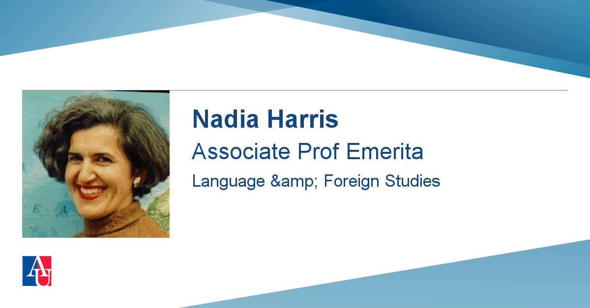 Faculty Profile: Nadia Harris | American University, Washington, DC
