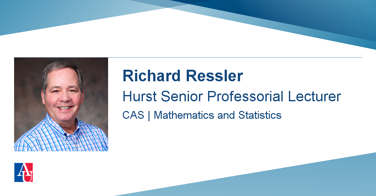Profile Richard Ressler | American University, Washington, DC