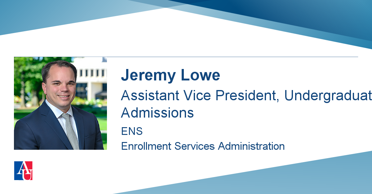 Staff Profile: Jeremy Lowe | American University, Washington, DC