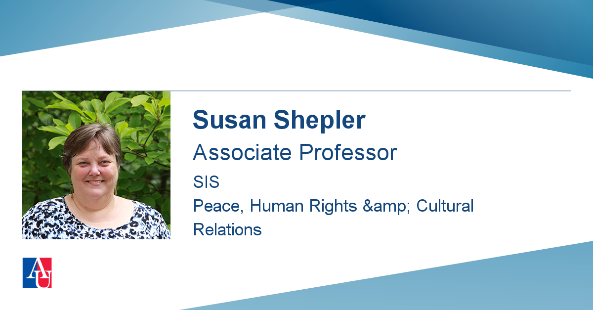 Faculty Profile: Susan Shepler | School of International Service ...