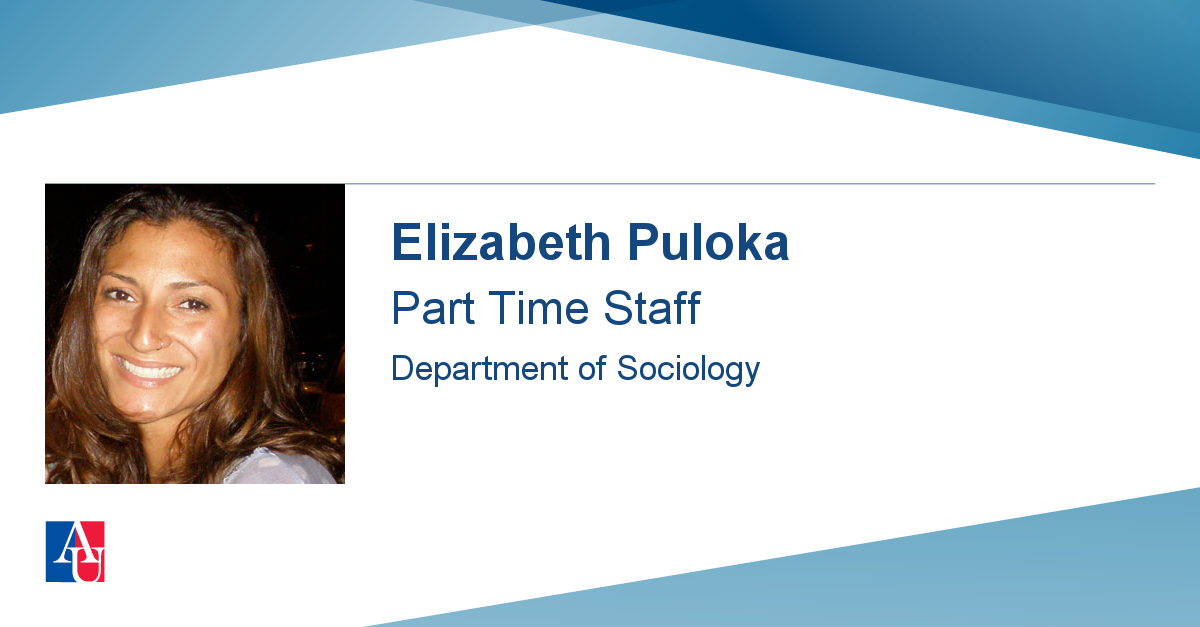 Staff Profile: Elizabeth Puloka | American University, Washington, DC