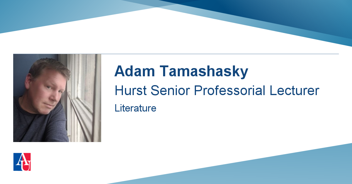 Faculty Profile: Adam Tamashasky | American University, Washington, DC