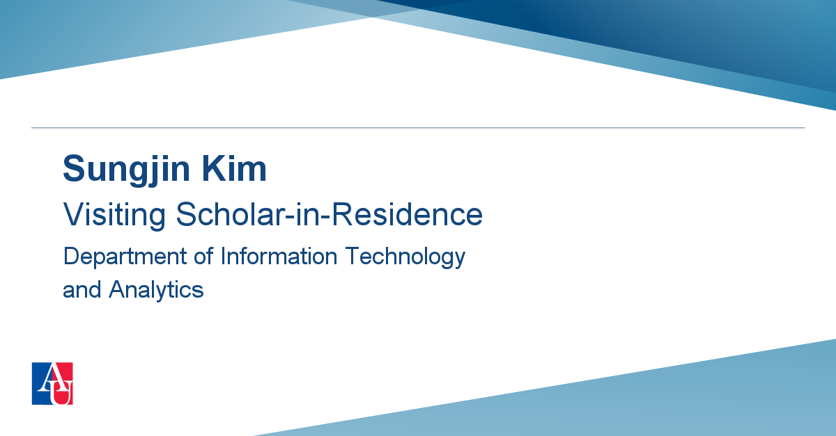 Profile Sungjin Kim | American University, Washington, DC