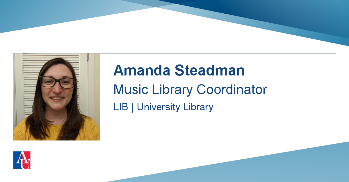Staff Profile: Amanda Steadman | American University, Washington, DC