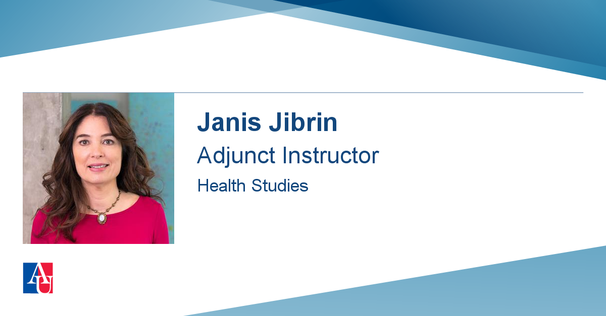 Faculty Profile: Janis Jibrin | American University, Washington, DC