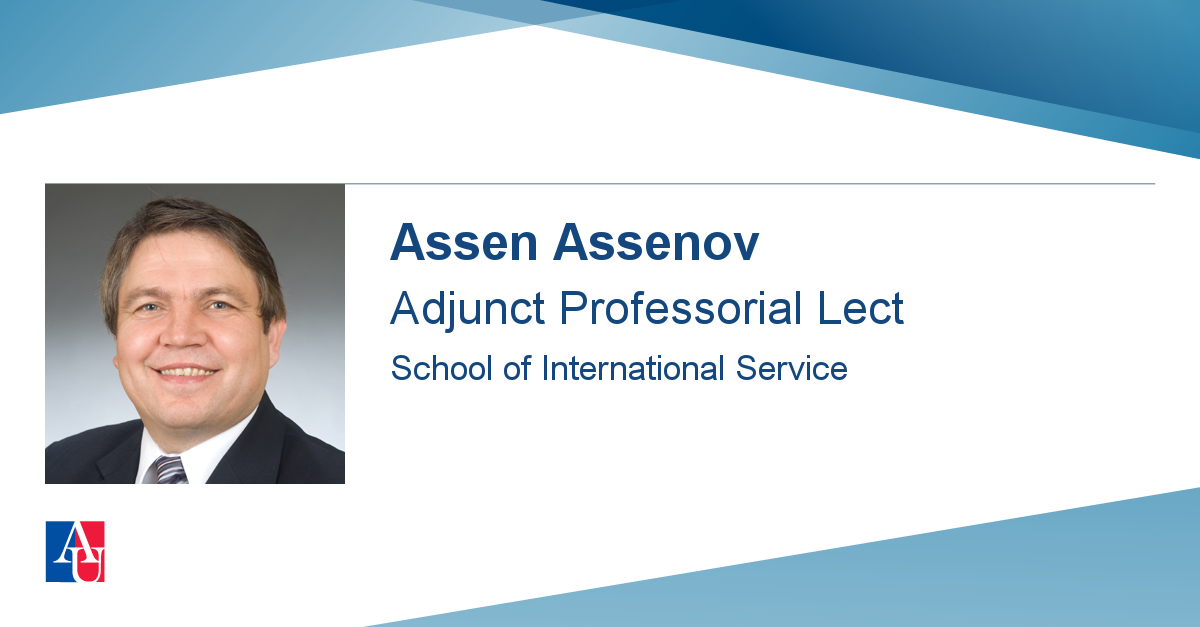 Profile Assen Assenov | School of International Service | American ...