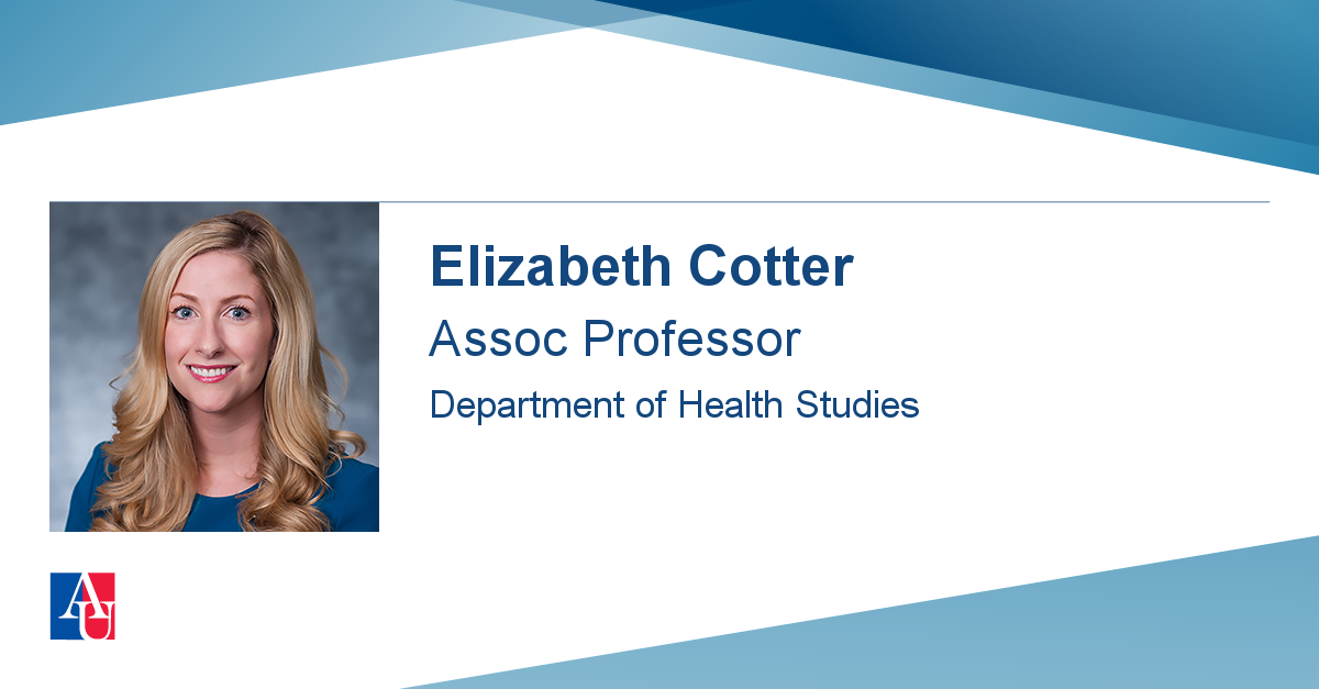 Faculty Profile: Elizabeth Cotter | American University, Washington, DC