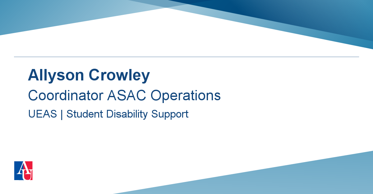 Profile Allyson Crowley | American University, Washington, DC