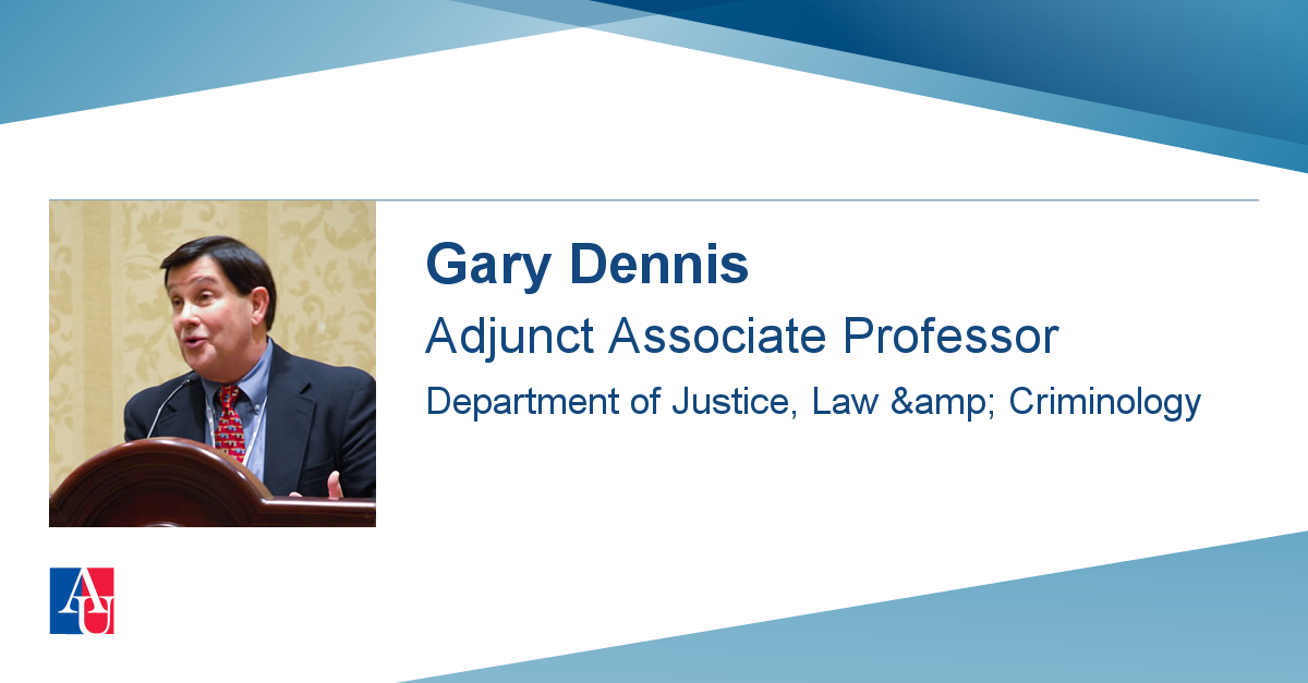 Faculty Profile: Gary Dennis | School of Public Affairs | American ...