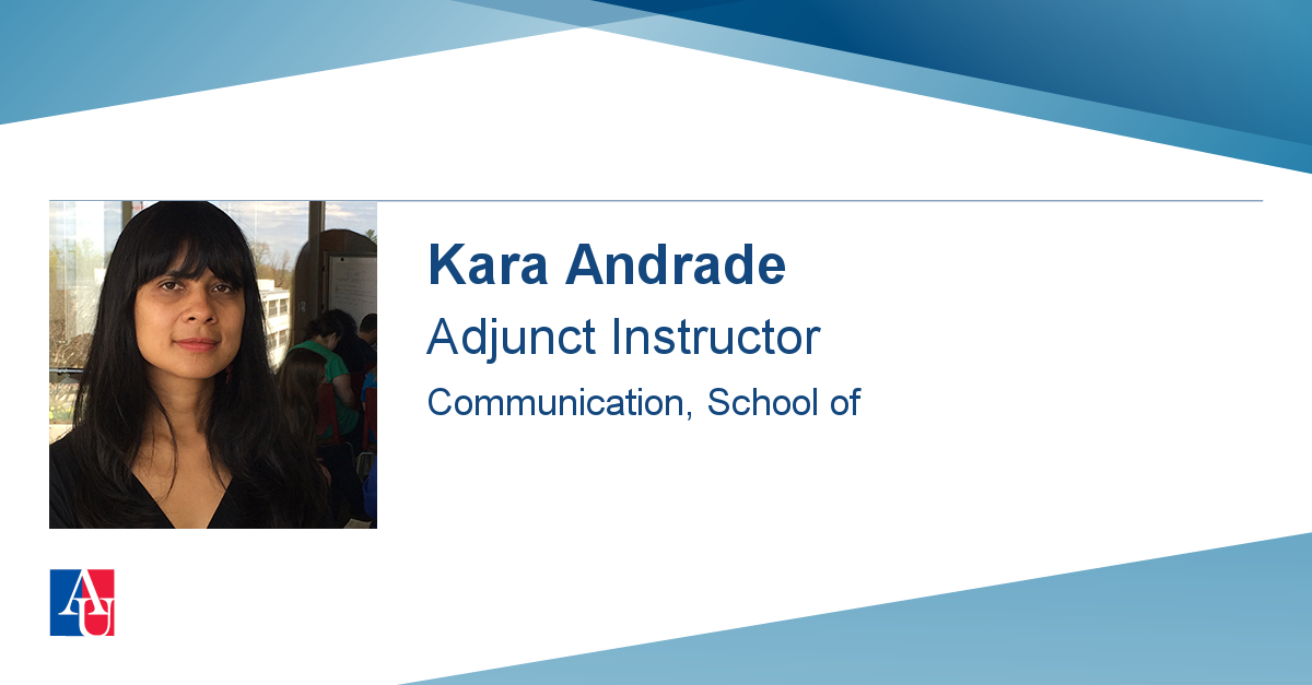 Profile Kara Andrade | American University, Washington, DC