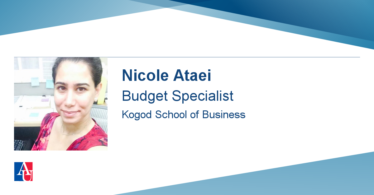 Staff Profile: Nicole Ataei | American University, Washington, DC