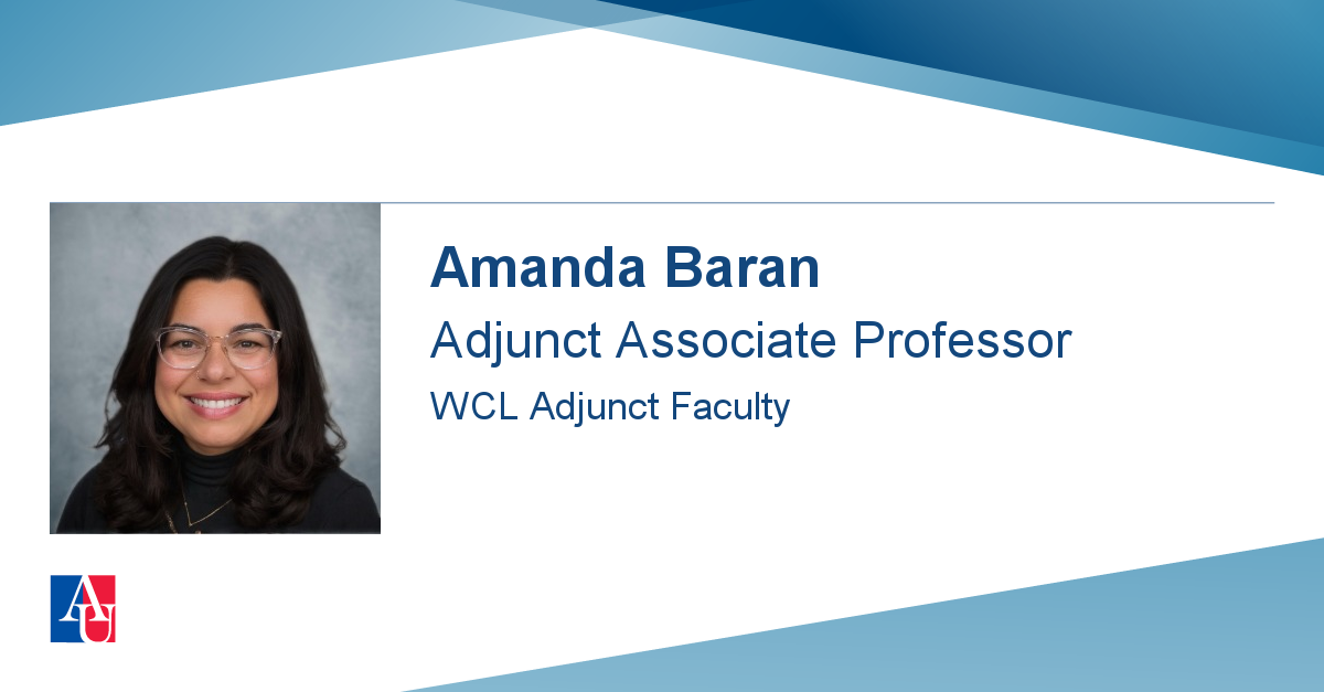 Profile Amanda Baran | American University, Washington, DC