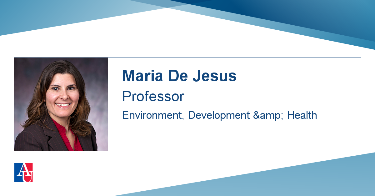 Faculty Profile: Maria De Jesus | School of International Service ...