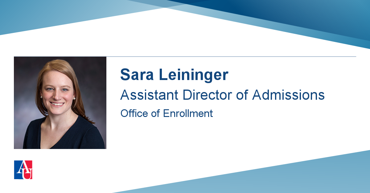 Staff Profile: Sara Leininger | American University, Washington, DC