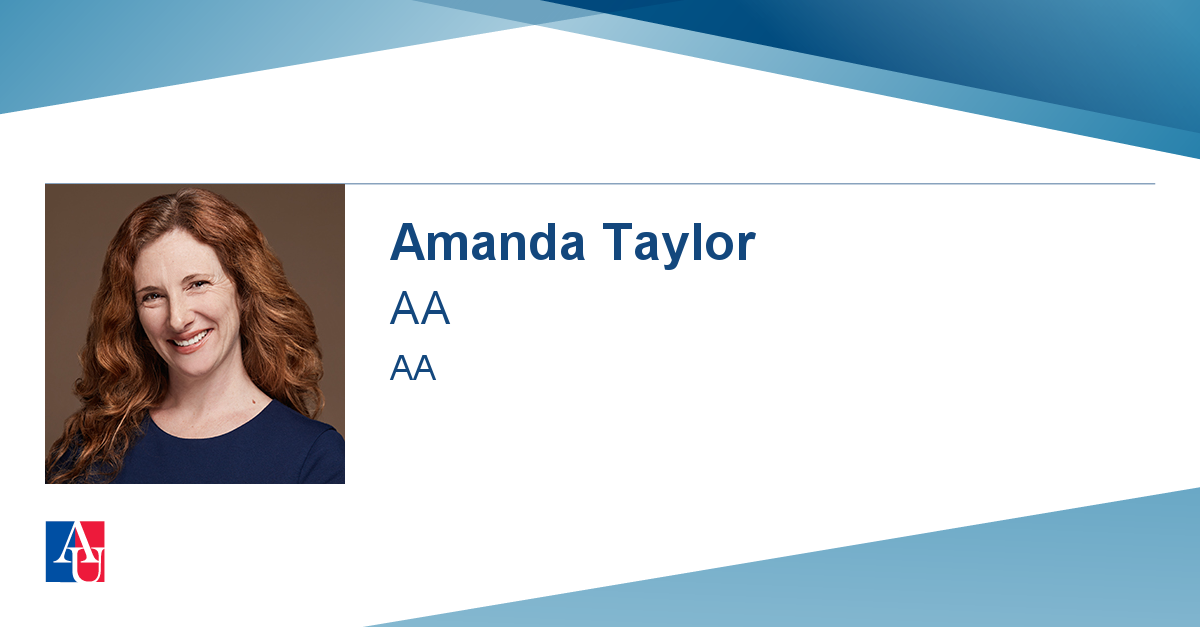 Staff Profile: Amanda Taylor | American University, Washington, DC