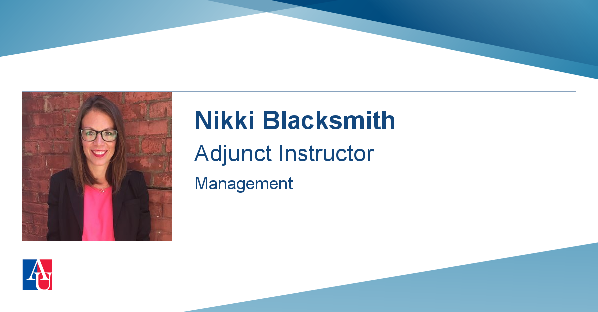 Faculty Profile: Nicole Blacksmith | American University, Washington, DC