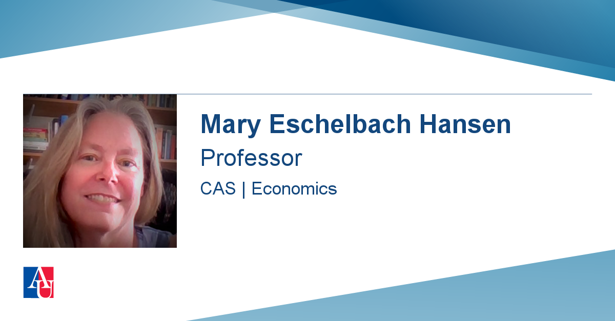 Faculty Profile: Mary Eschelbach Hansen | American University ...