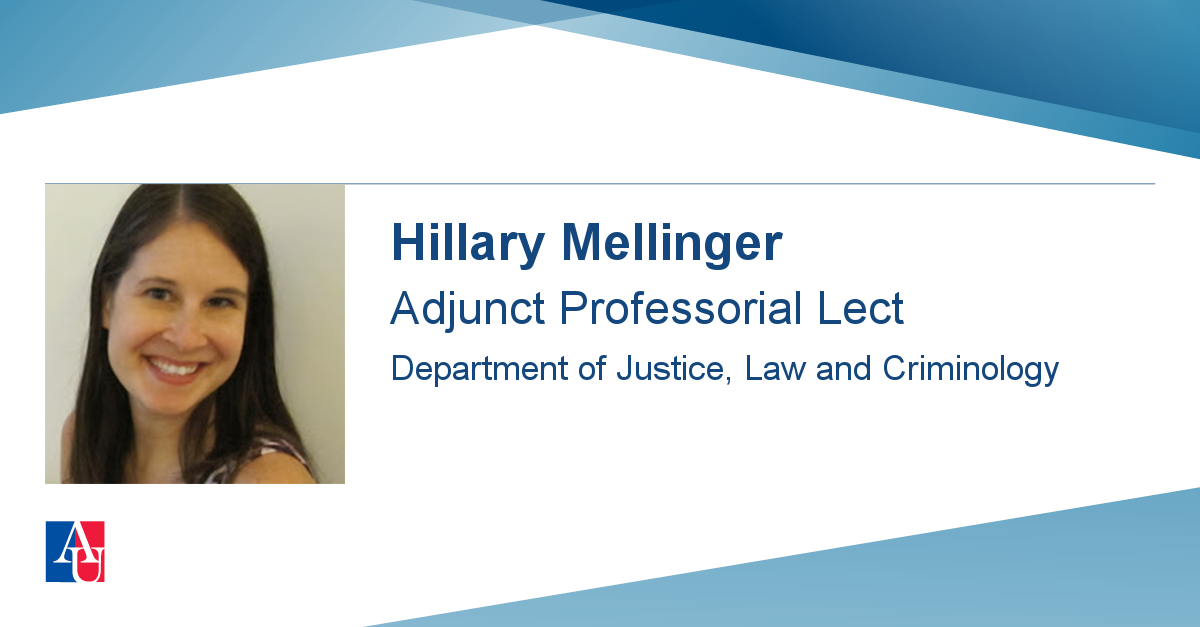 Faculty Profile: Hillary Mellinger | School of Public Affairs ...