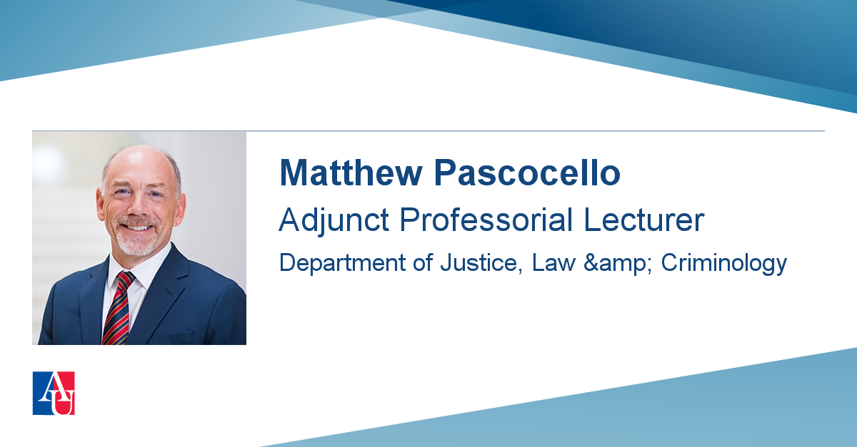 Profile Matthew Pascocello | School of Public Affairs | American ...
