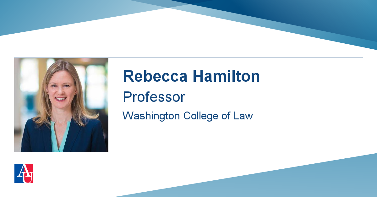 Profile Rebecca Hamilton | American University, Washington, DC