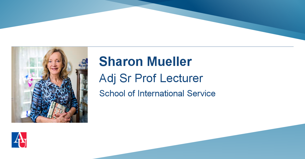 Faculty Profile: Sharon Mueller | School of International Service ...