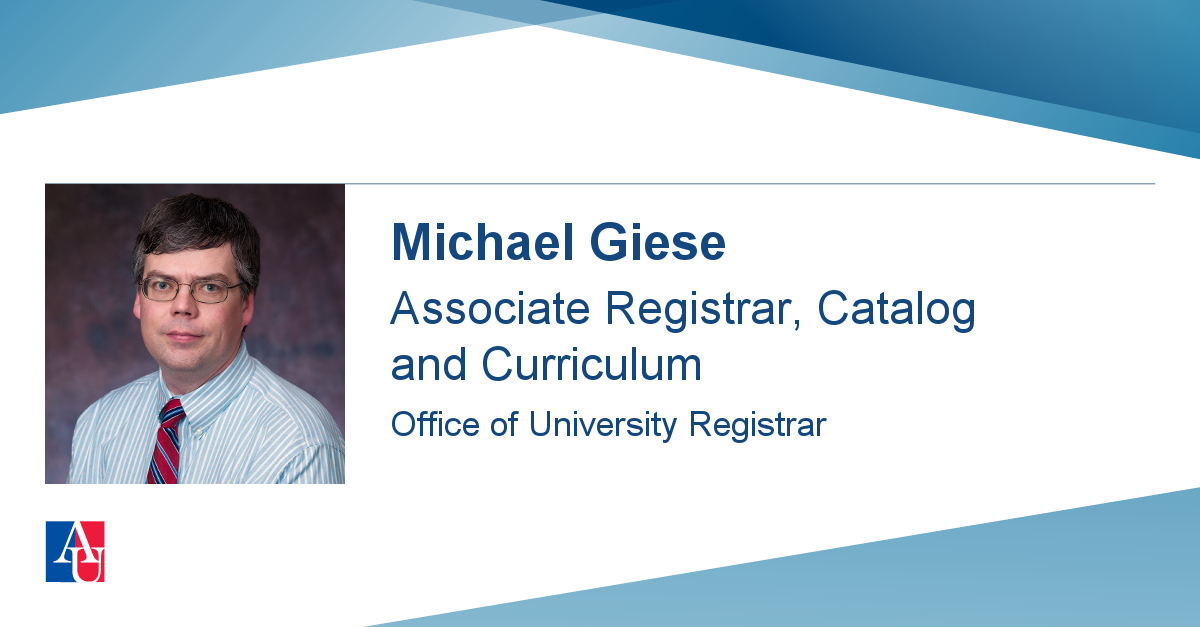 Staff Profile: Michael Giese | American University, Washington, DC