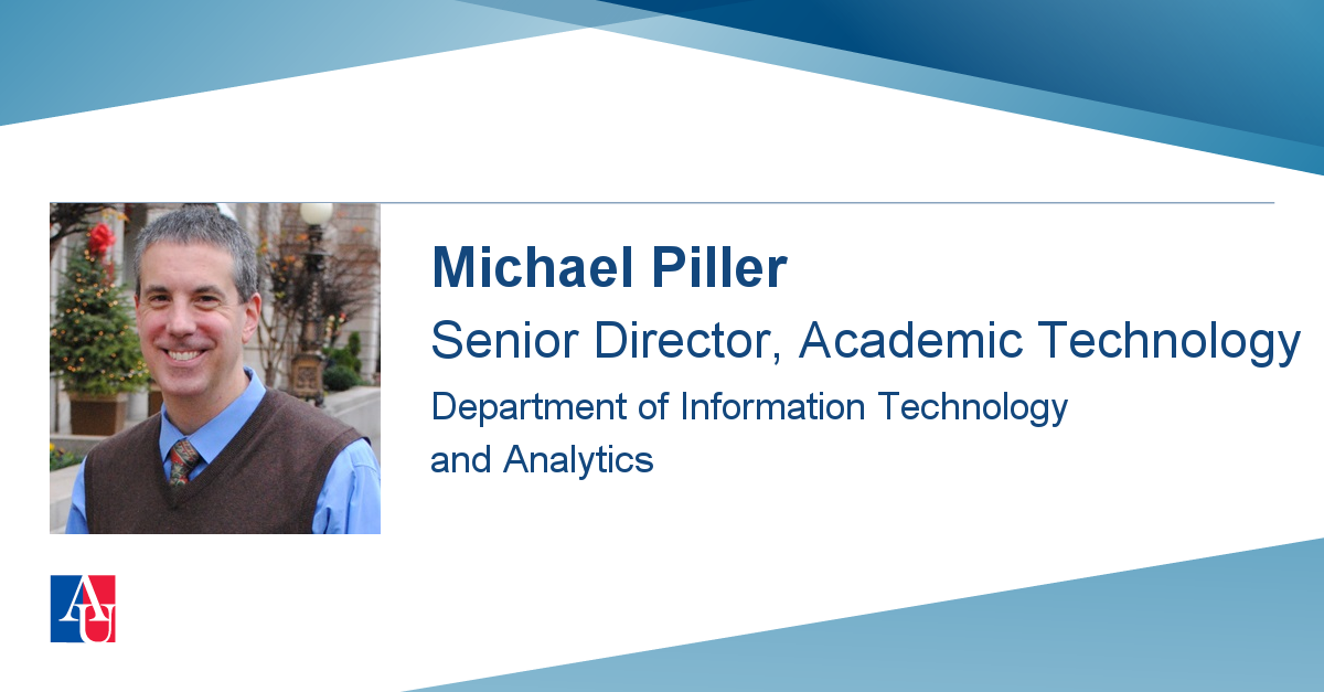 Faculty Profile: Michael Piller | American University, Washington, DC
