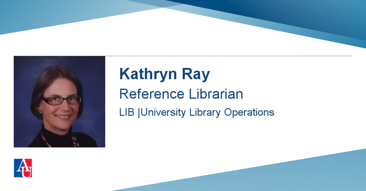 Staff Profile: Kathryn Ray | American University, Washington, DC