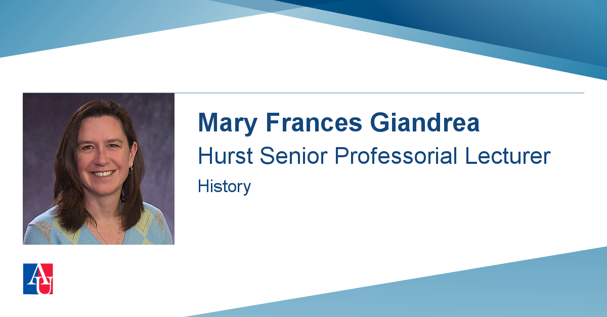Faculty Profile: Mary Giandrea | American University, Washington, DC