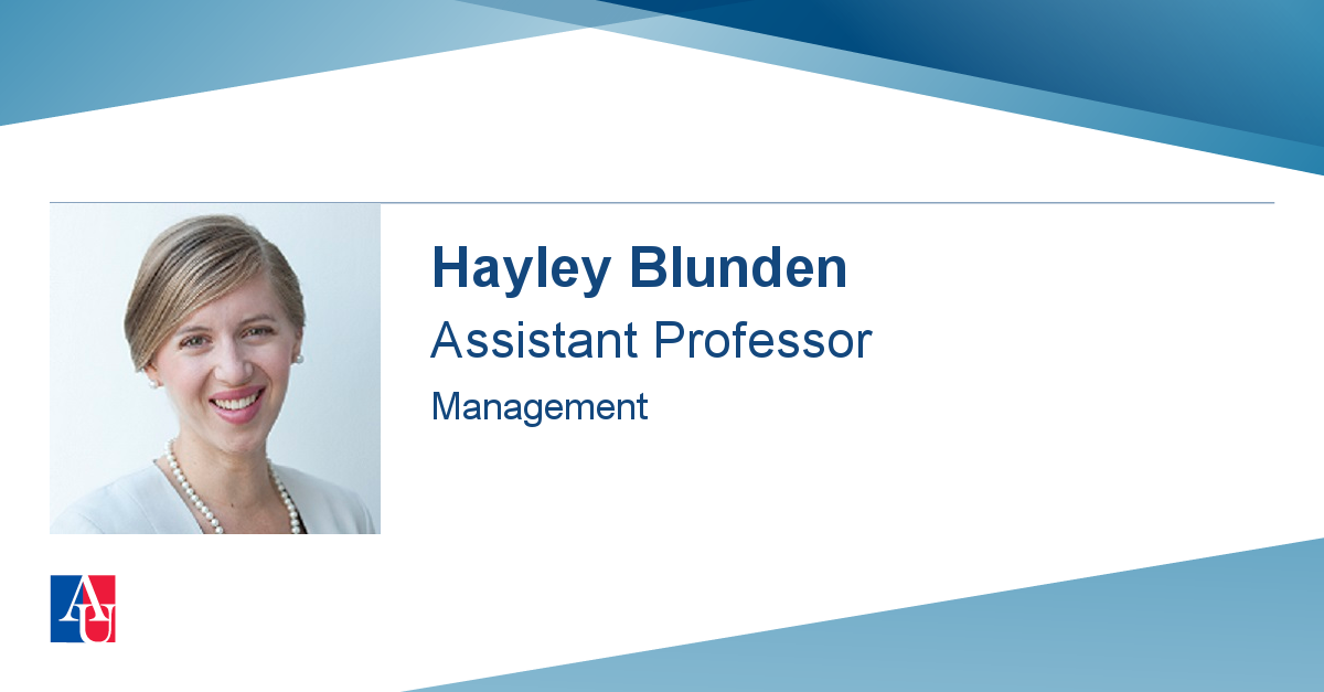 Profile Hayley Blunden | American University, Washington, DC