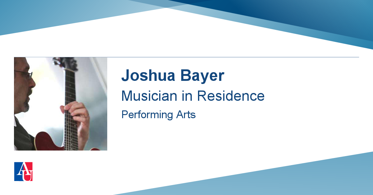 Faculty Profile: Joshua Bayer | American University, Washington, DC