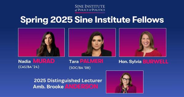 The Sine Institute at American University Announces 2025 Spring Fellows ...