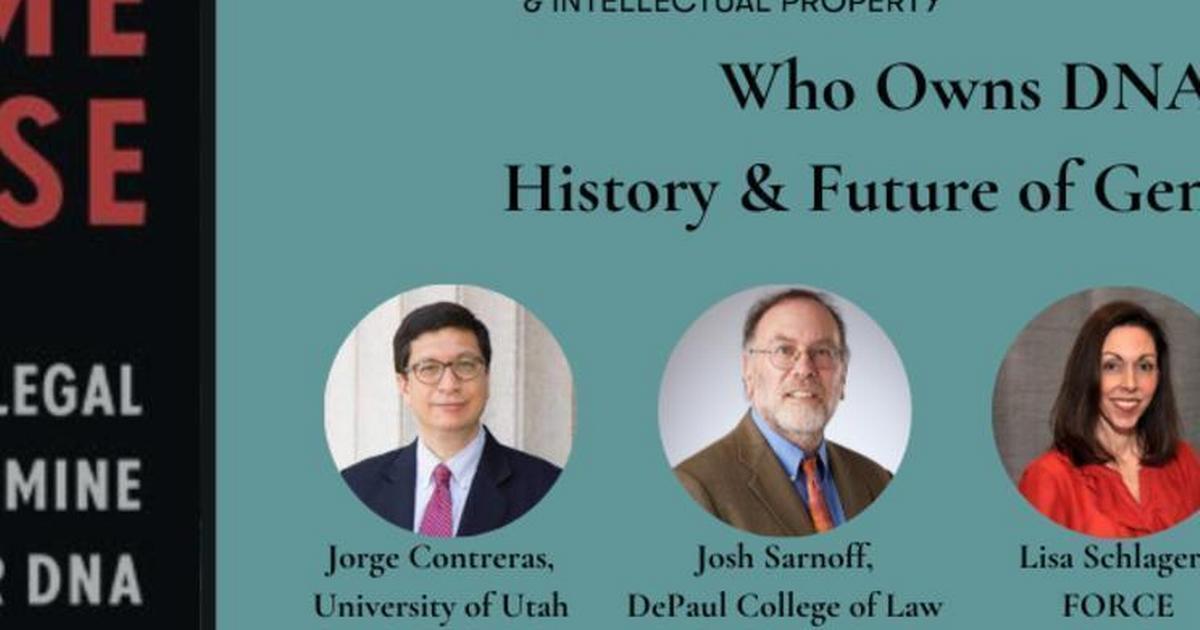 Upcoming Book Talk "The Genome Defense" – Gene Patents, Civil Rights ...