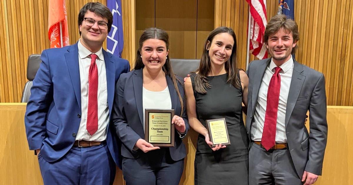 AUWCL Mock Trial Team Wins Two National Titles and Three Best Advocate ...